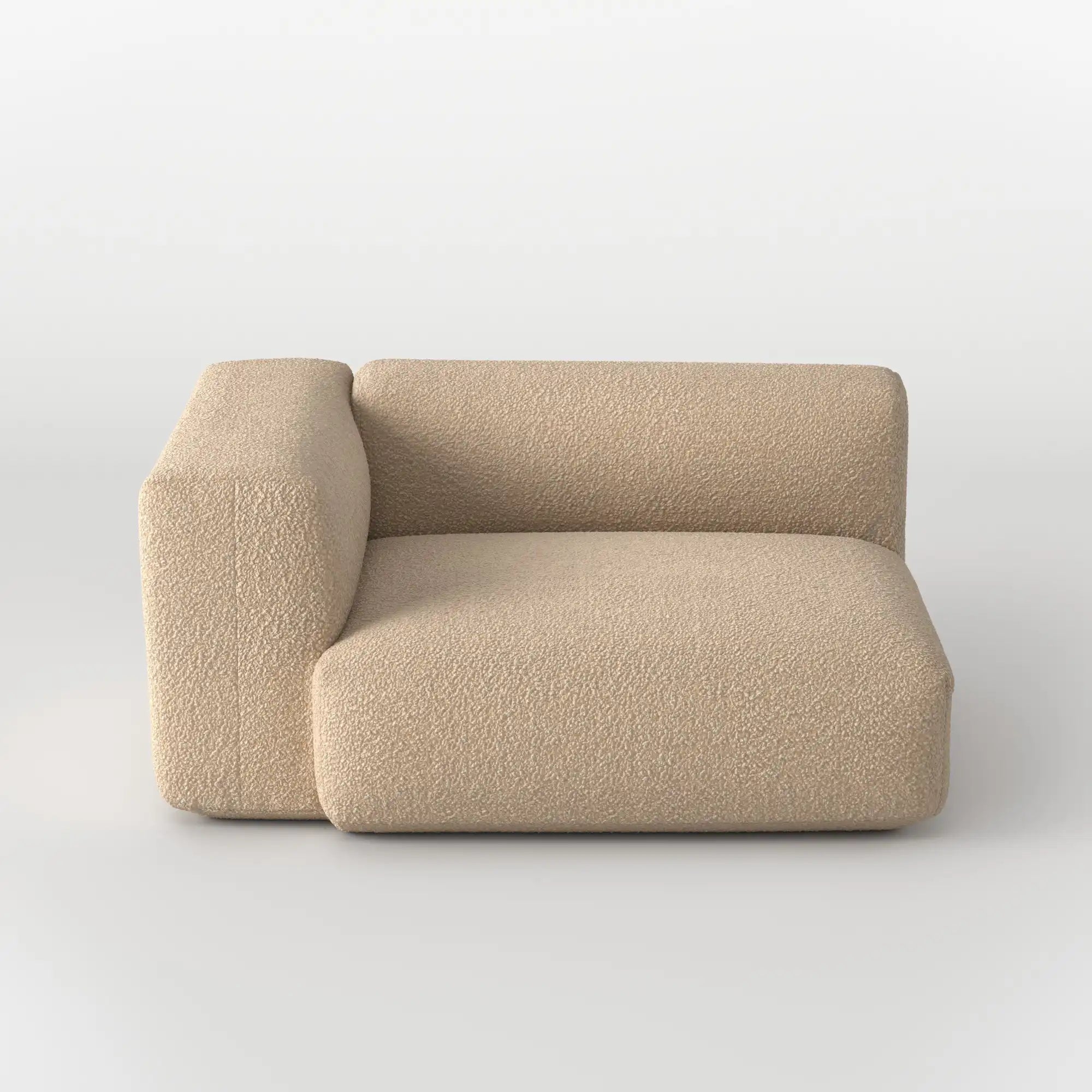 MODULAR SOFA MOMO CORNER RIGHT - TEDDY FLEECE BEIGE – KKUSO