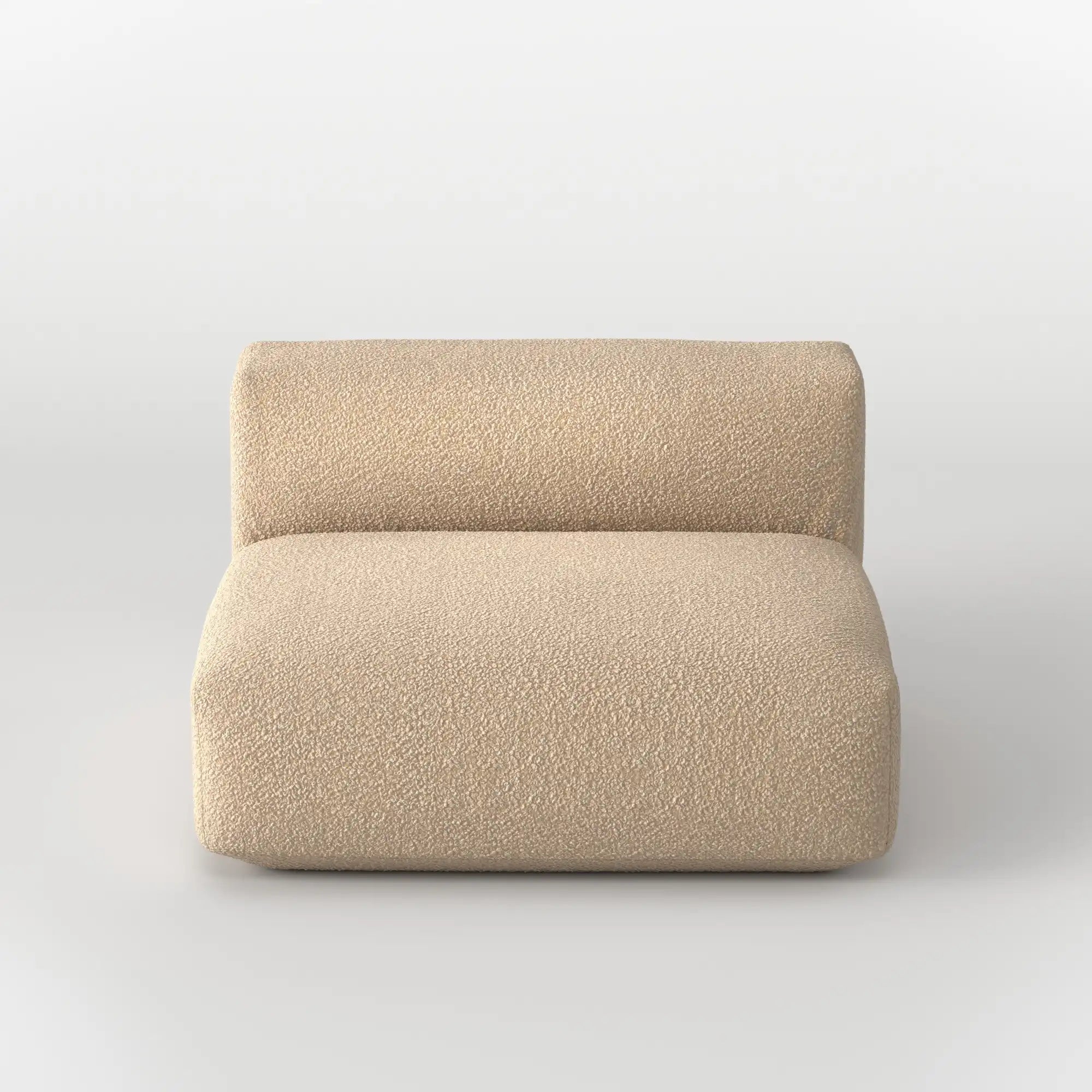 MODULAR SOFA MOMO LOUNGER - TEDDY FLEECE BEIGE – KKUSO