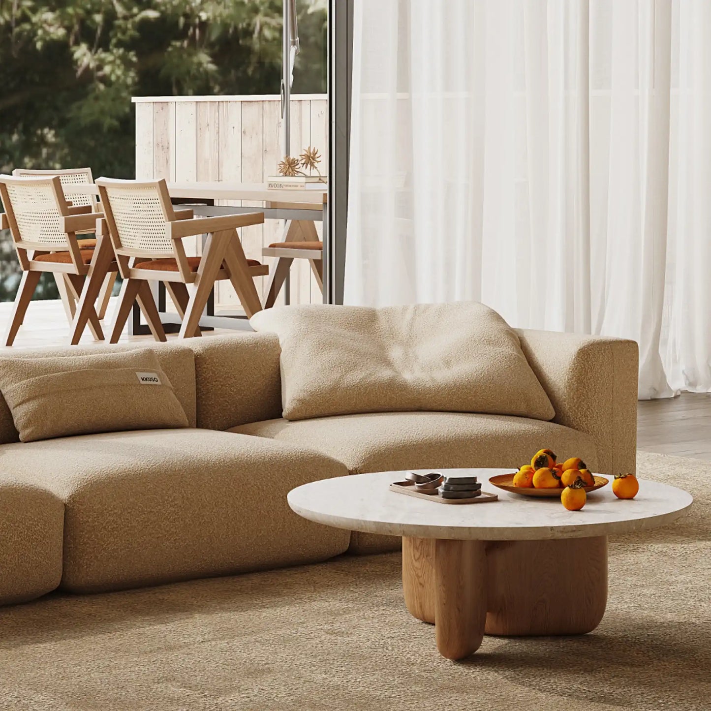 MOMO SET 5 - TEDDY FLEECE BEIGE – KKUSO