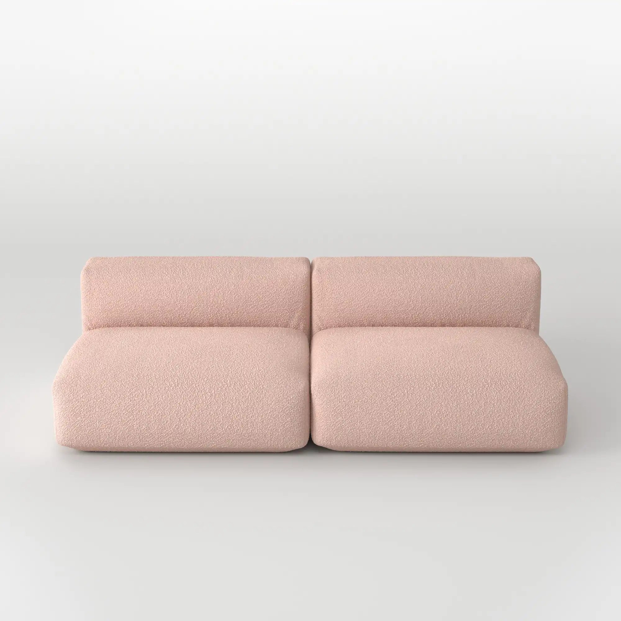 MODULAR SOFA MOMO SET 3 - TEDDY FLEECE BLUSH – KKUSO