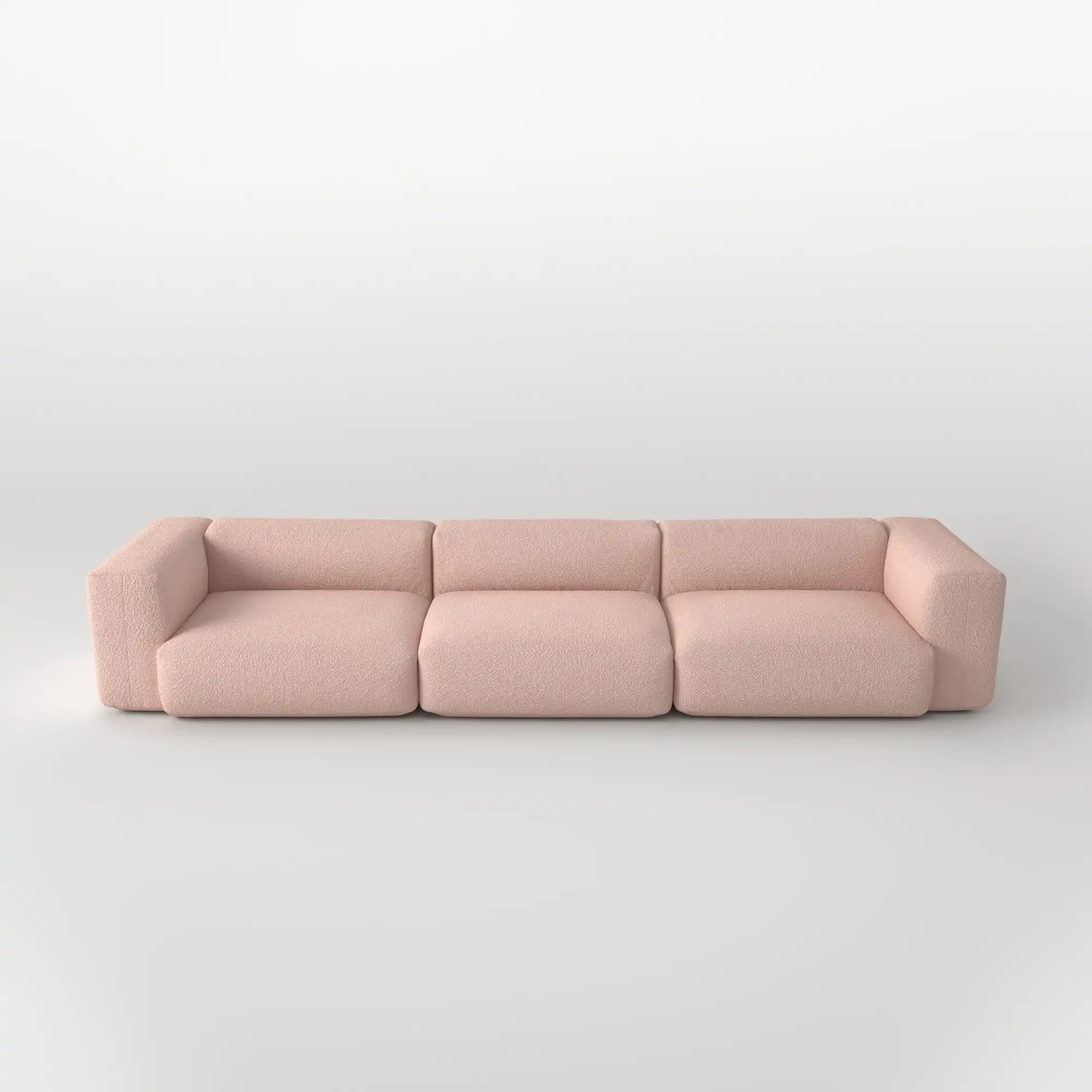 MODULAR SOFA MOMO SET 5 - TEDDY FLEECE BLUSH – KKUSO