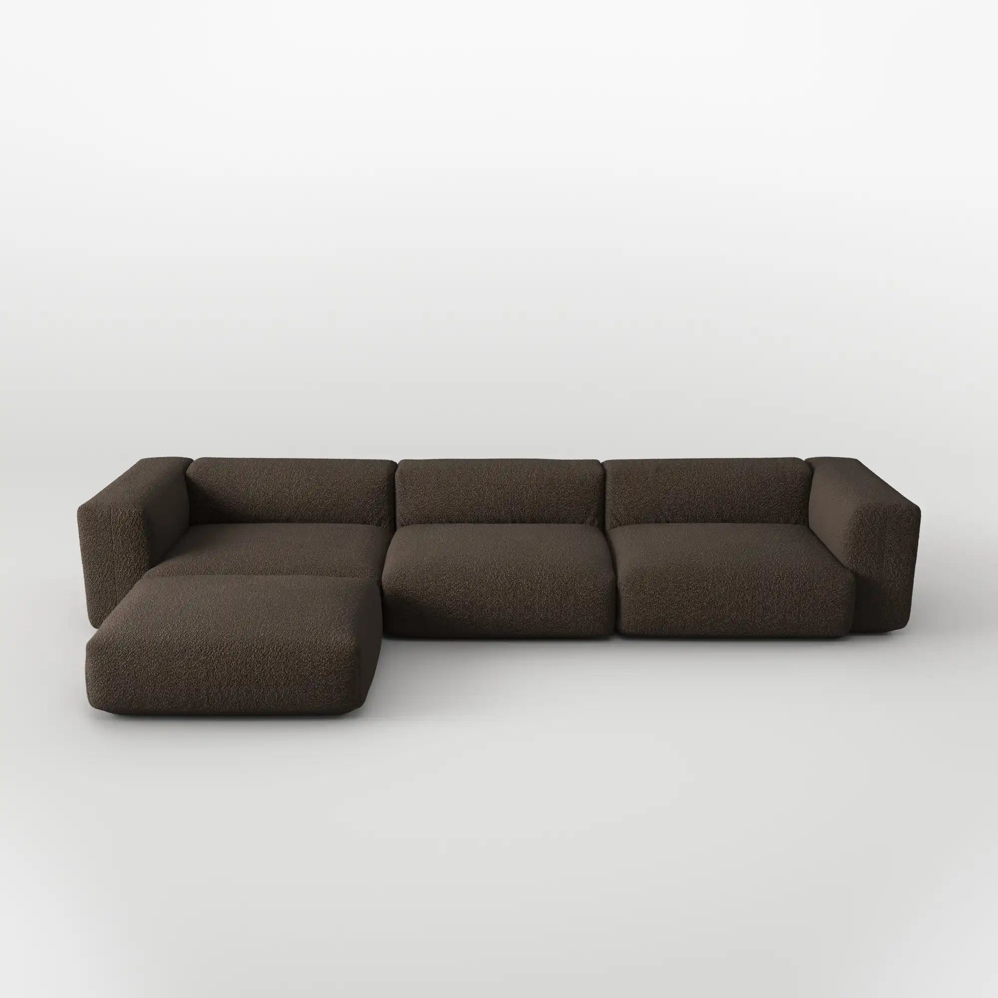 MODULAR SOFA MOMO SET 6 - TEDDY FLEECE CHOCOLATE – KKUSO